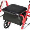 Drive Medical 10257RD-1 4-Wheel Walker Rollator with Fold Up Removable ...