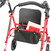 Drive Medical 10257RD-1 4-Wheel Walker Rollator with Fold Up Removable ...