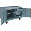 Global Industrial™ Mobile Drawer Workbench Cabinet w/ Steel Square Edge ...