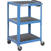 Global Industrial™ Steel Mobile Workstation Cart with Slide out ...
