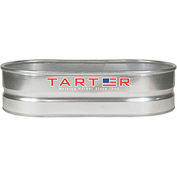 Tarter Galvanized Stock Tank 70 Gallon, 70-1/2 to 73-1/2"L x 10-1/2 to ...