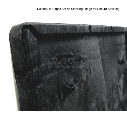 Monoflo Folding Bulk Shipping Container Lid BC4845LID - 48"L x 45"W ...