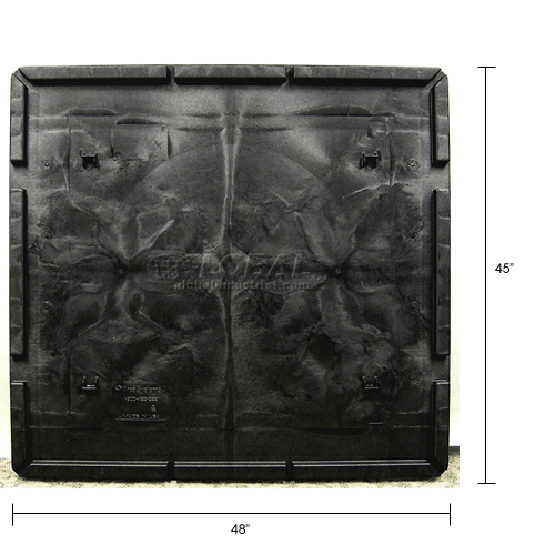 Monoflo Folding Bulk Shipping Container Lid BC4845LID - 48"L x 45"W ...