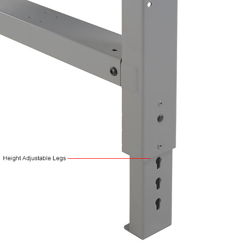 Global Industrial™ 48 x 30 Adjustable Height Workbench C-Channel Leg ...