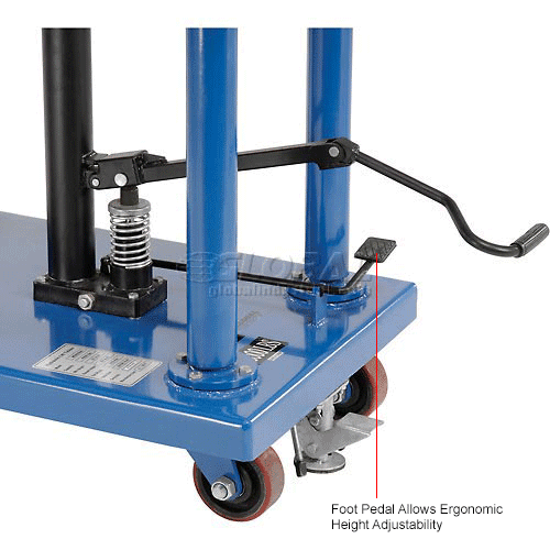 Global Industrial™ Work Positioning Post Lift Table Foot Control 6000 ...