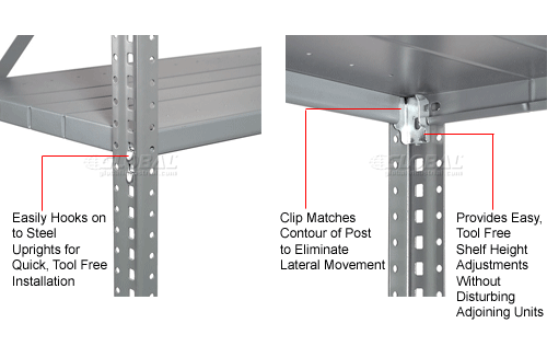 Global Industrial™ Extra Shelf Clips Set Of 4 | 234071 ...