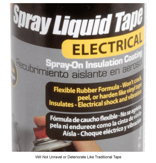 Gardner Bender LTS-400, Spray Liquid Electrical Tape, Black, English ...