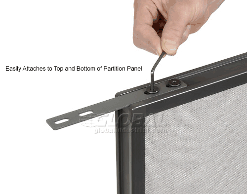 Interion® Straight Connector Kit For Office Partitions | 238644 ...