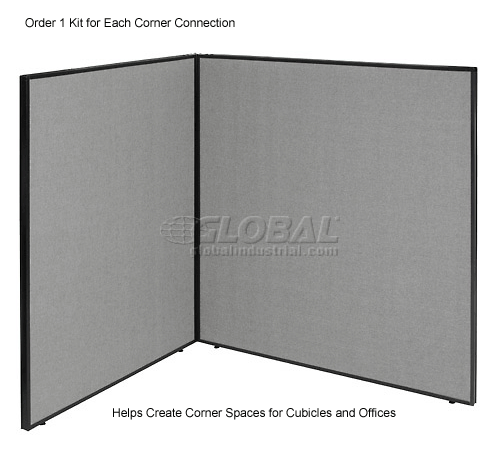 Interion® 90 Degree Corner Connector Kit For 72"H Panel | 238641 ...