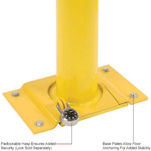 Global Industrial™ Removable Steel Machinery Rack Guard 24"H X 36" L ...