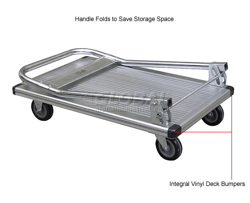 Global Industrial™ Folding Aluminum Platform Truck 29 x 19 400 Lb ...