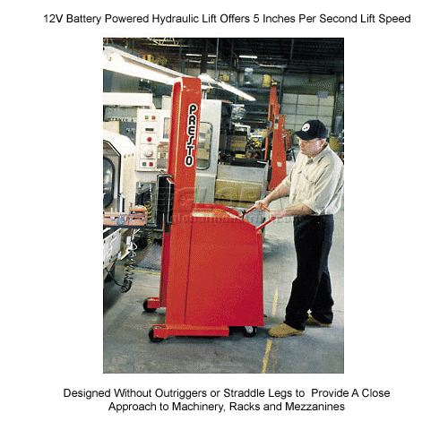 PrestoLifts™ Battery Powered Lift Counter Balance Stacker C74A-600 74"H ...