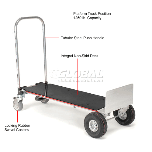 Magliner® Gemini XL XLSP 2-in-1 Convertible Hand Truck with Deck ...