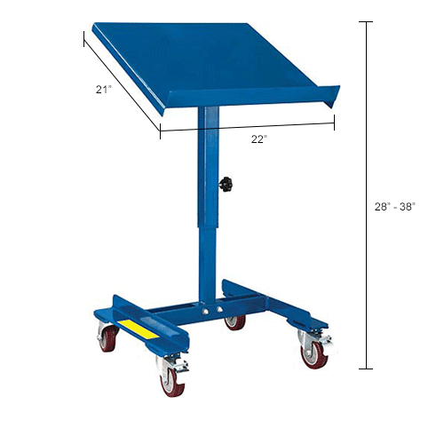 Global Industrial™ Tilting Work Table With Friction Screw, 22"L x 21"W ...
