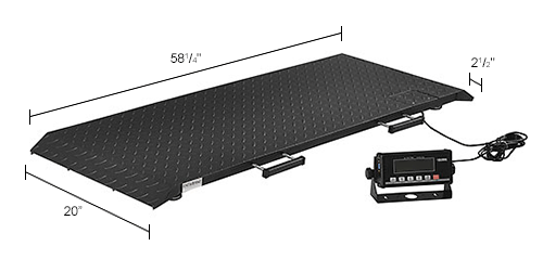 Global Industrial® Digital Floor Scale With LCD Indicator & Stand ...