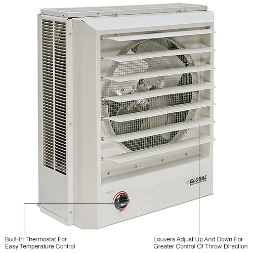 Global Industrial® Unit Heater, Horizontal or Vertical Downflow, Multi ...