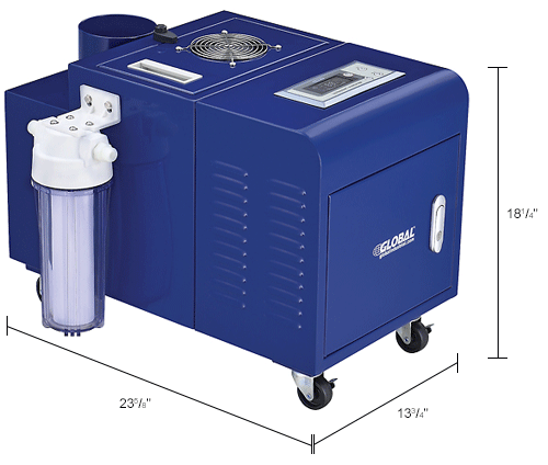 Global Industrial® Ultrasonic Humidifier, Cool Mist 80 Pints Output Per ...