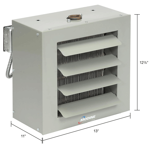 Modine Steam or Hot Water Unit Heater HSB24SB01SA, 24000 BTU | 246444 ...