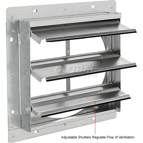 Continental Dynamics® Direct Drive 10" Exhaust Fan W/ Shutter, 1 Speed ...