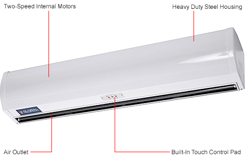 Global Industrial™ Air Curtain With Remote Control, 48"W | 246609 ...