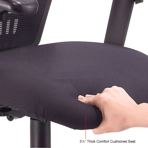 Interion® Mesh Office Chair with High Back & Adjustable Arms, Fabric ...