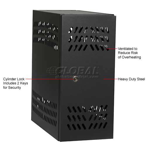 Datum Large Hanging CPU Locker CPU2-T25, Black | 249454BK ...