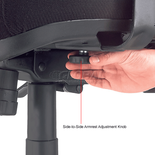 Interion® Multifunction Chair With Mid Back, Adjustable Arms, Fabric ...