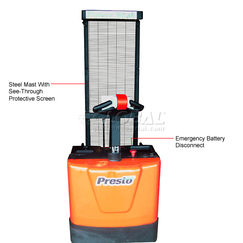 PrestoLifts™ PowerStak™ Fully Powered Counterbalance Stacker PPS1100-62 ...