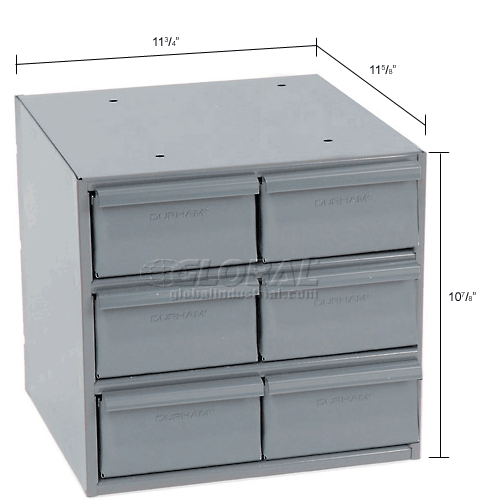 Durham Steel Storage Parts Drawer Cabinet 001-95 - 6 Drawers | 252030 ...