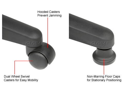 Interion® Task Chair With Mid Back, Polyurethane, Black | 252251 ...