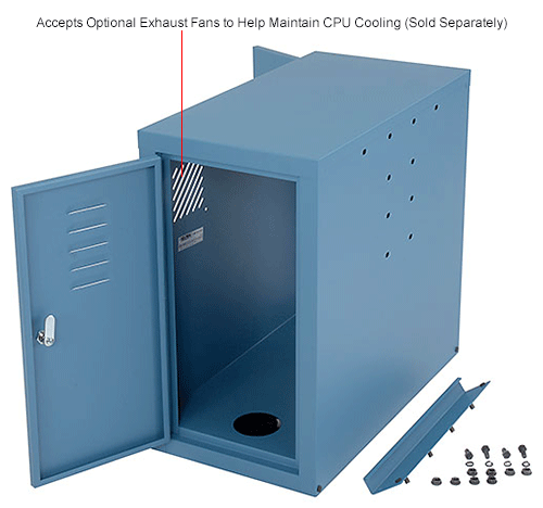 Global Industrial™ Security Computer CPU Enclosed Cabinet Side Car ...