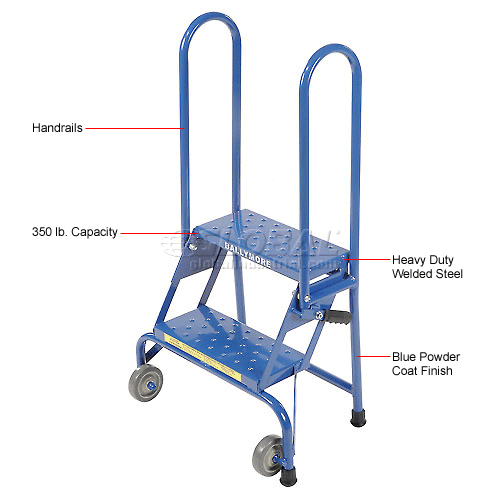 2 Step Lock-N-Stock Folding Ladder - LS2247 | 253806 - GLOBALindustrial.ca
