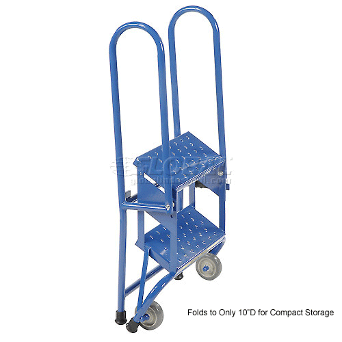 2 Step Lock-N-Stock Folding Ladder - LS2247 | 253806 - GLOBALindustrial.ca