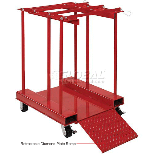 Global Industrial™ Forkliftable Cylinder Storage Caddy, Mobile For 6 ...