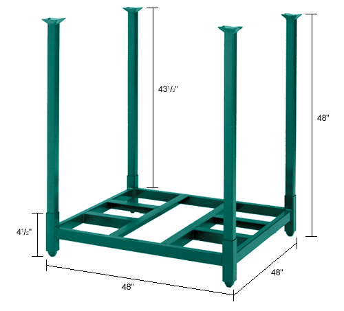 Portable Stack Rack 48"W X 48"D X 48"H | 282289 - GLOBALindustrial.ca