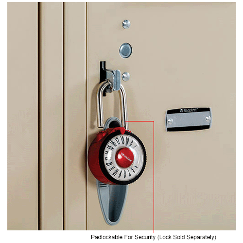 Global Industrial™ Capital® 4-Tier 12 Door Locker, 12"W x 15"D x 18"H ...