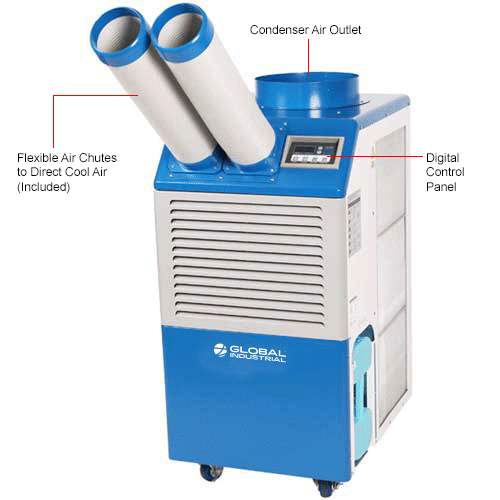 Global Industrial™ Portable Air Conditioner 2 Ton w/ Cold Air Nozzles ...