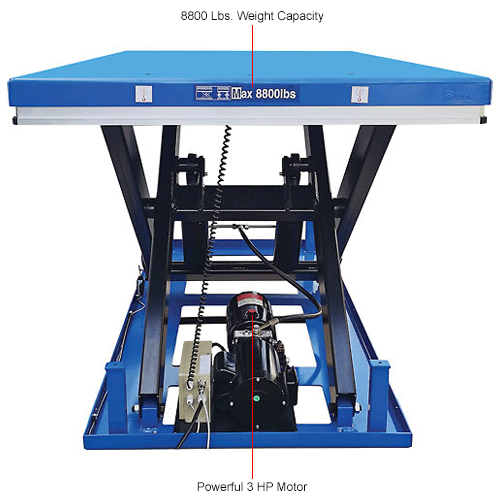 Global Industrial™ Power Scissor Lift Table, 67" x 47", 8800 Lb. Cap ...