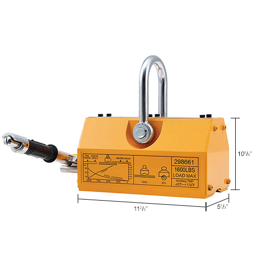 Global Industrial™ Lifting Magnet, 1600 lb. Capacity | 298661 ...