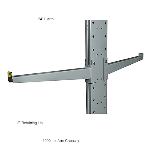 Global Industrial™ Double Sided Cantilever Rack Starter, Heavy Duty, 2 ...