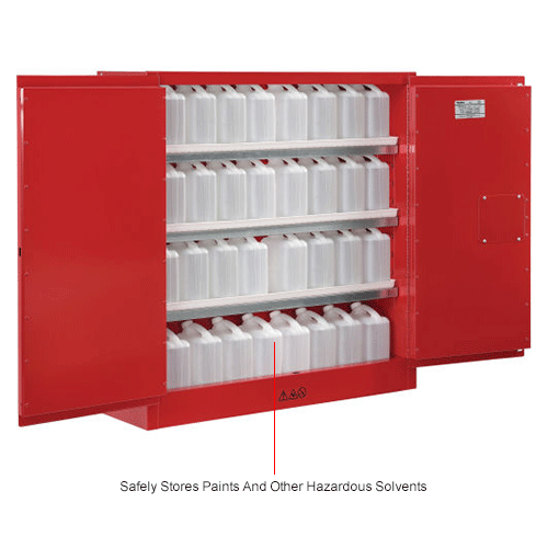 Global Industrial™ Paint & Ink Storage Cabinet - 24 Gallon - Manual ...