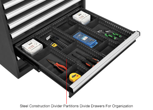 Global Industrial™ Divider Kit for 4"H Drawer of Modular Drawer Cabinet ...