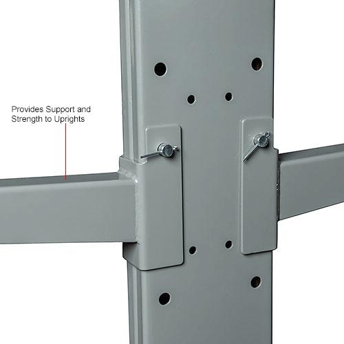 Global Industrial™ Double Sided Medium Duty Cantilever Rack Starter, 2 ...
