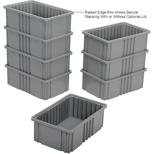 Global Industrial™ Plastic Dividable Grid Container - DG93080, 22-1/2"L ...