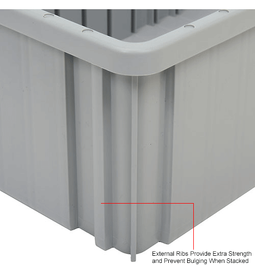 Global Industrial™ Plastic Dividable Grid Container - DG93080, 22-1/2"L ...