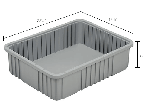 Global Industrial™ Plastic Dividable Grid Container - DG93060, 22-1/2"L ...