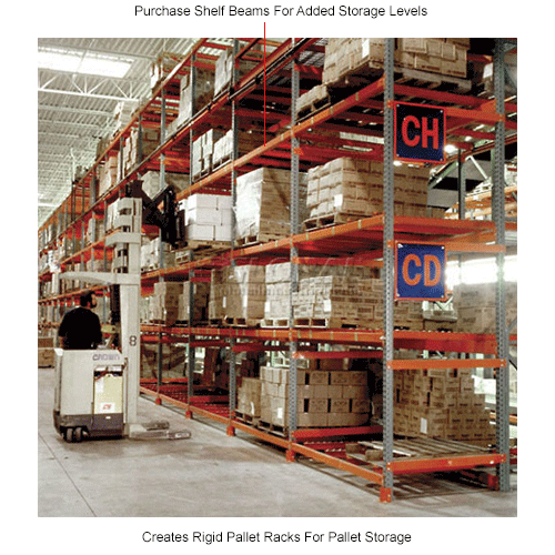 Interlake Mecalux Pallet Rack Teardrop Add-On, 120"W x 48"D x 144"H ...