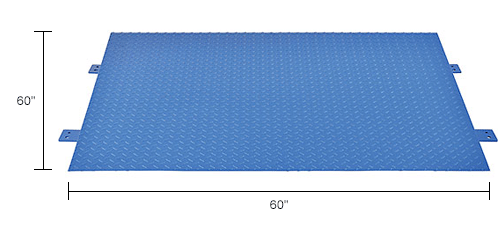 Global Industrial™ Ramp For 5'x5' NTEP Pallet Scale, 60"Lx48"Wx5"H ...