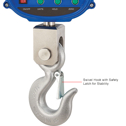 Global Industrial™ Heavy-Duty LED Digital Crane Scale w/ Remote, 10,000 ...