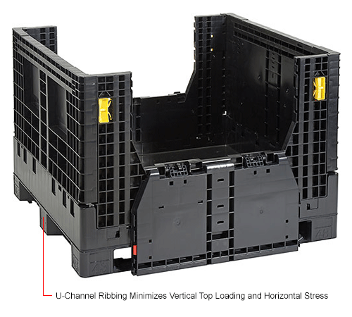 Global Industrial™ Folding Bulk Shipping Container, 48"Lx45"Wx34"H ...